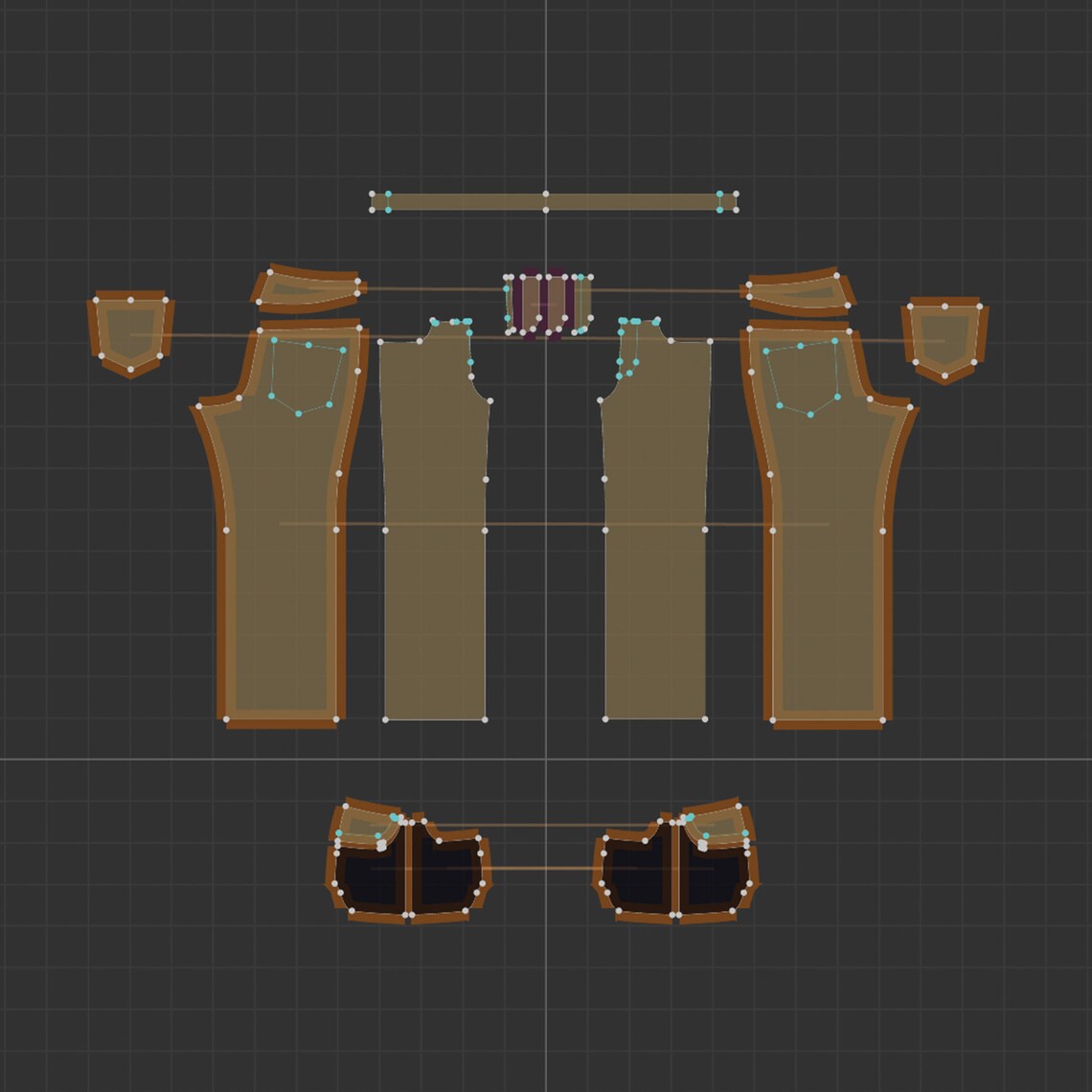 Mens Jeans 3D Garment for CLO3D Marvelous Designer ZPAC ZPRJ File ...