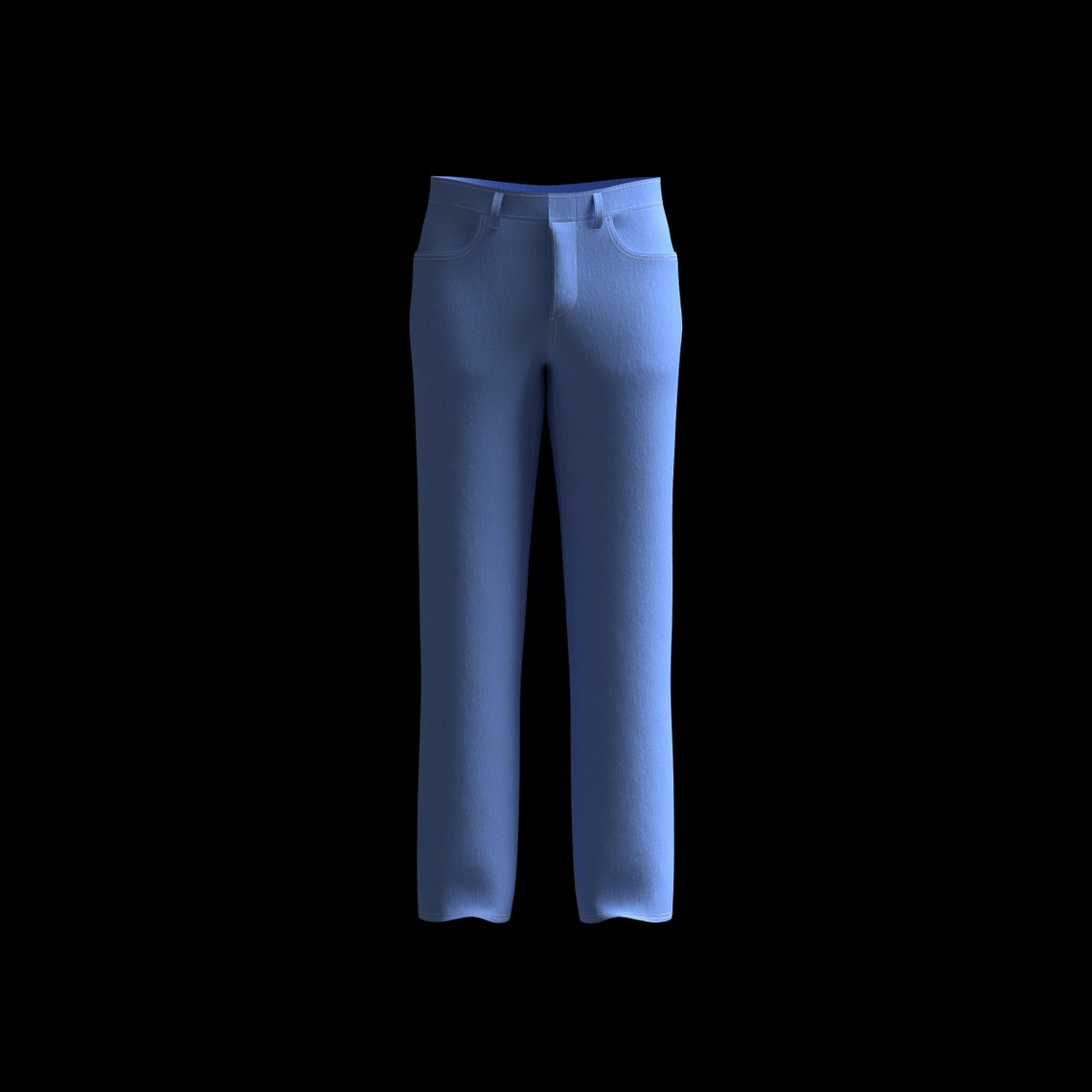 Mens Jeans 3D Garment for CLO3D Marvelous Designer ZPAC ZPRJ File ...