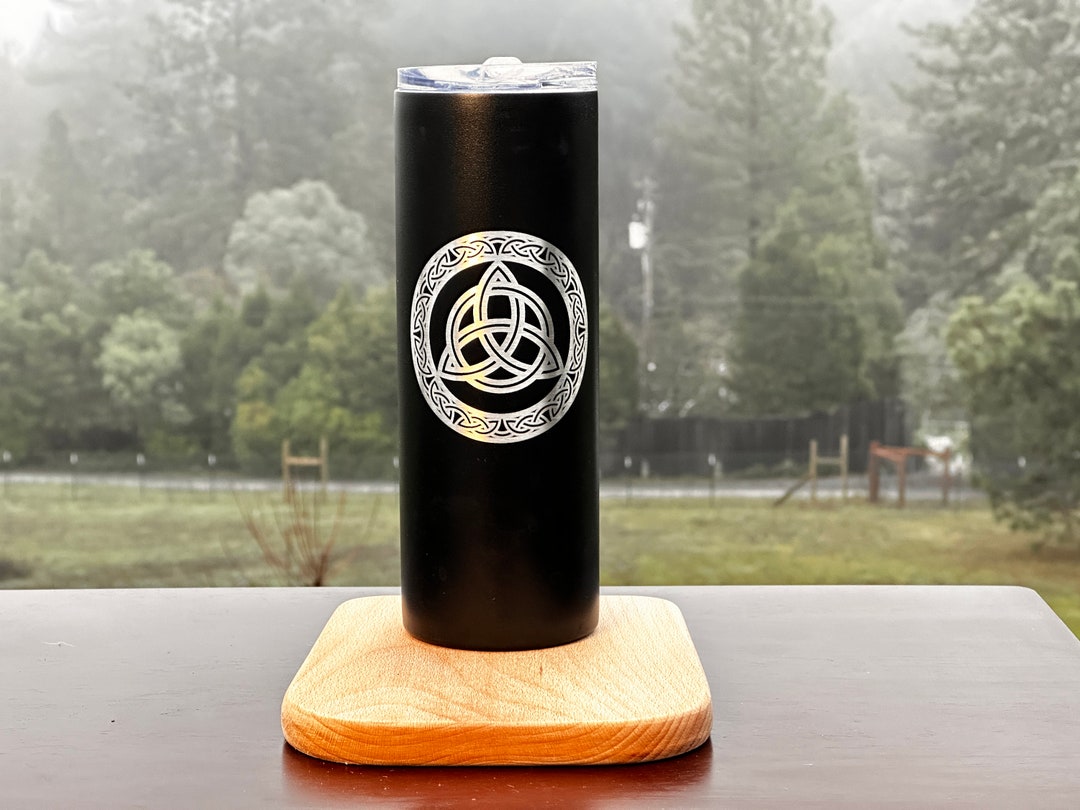 Celtic Knot Triquetra Laser Engraved 20 Oz Tumbler Pagan Etsy