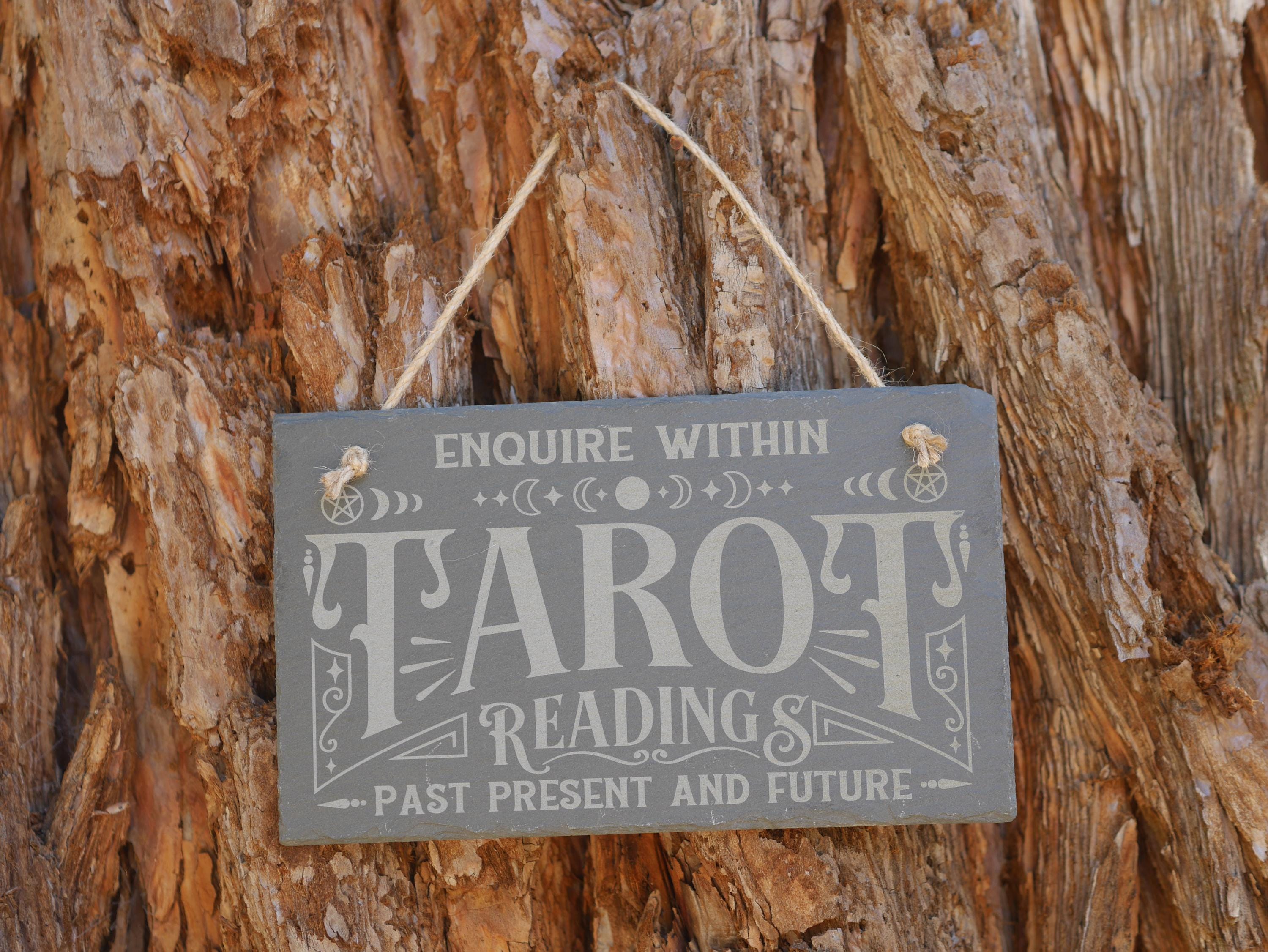 Slate Tarot Readings Sign: Witchy Wall Decor - Etsy