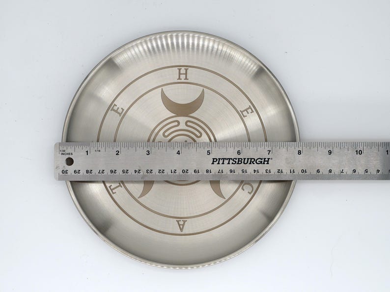 Hecate Altar Tray / Offering Plate - Engraved Stainless Steel - Etsy
