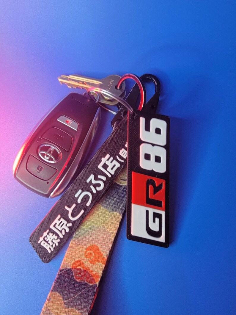 Toyota GR-86 Keychain, Carbon Fiber Designed Backed. - Etsy