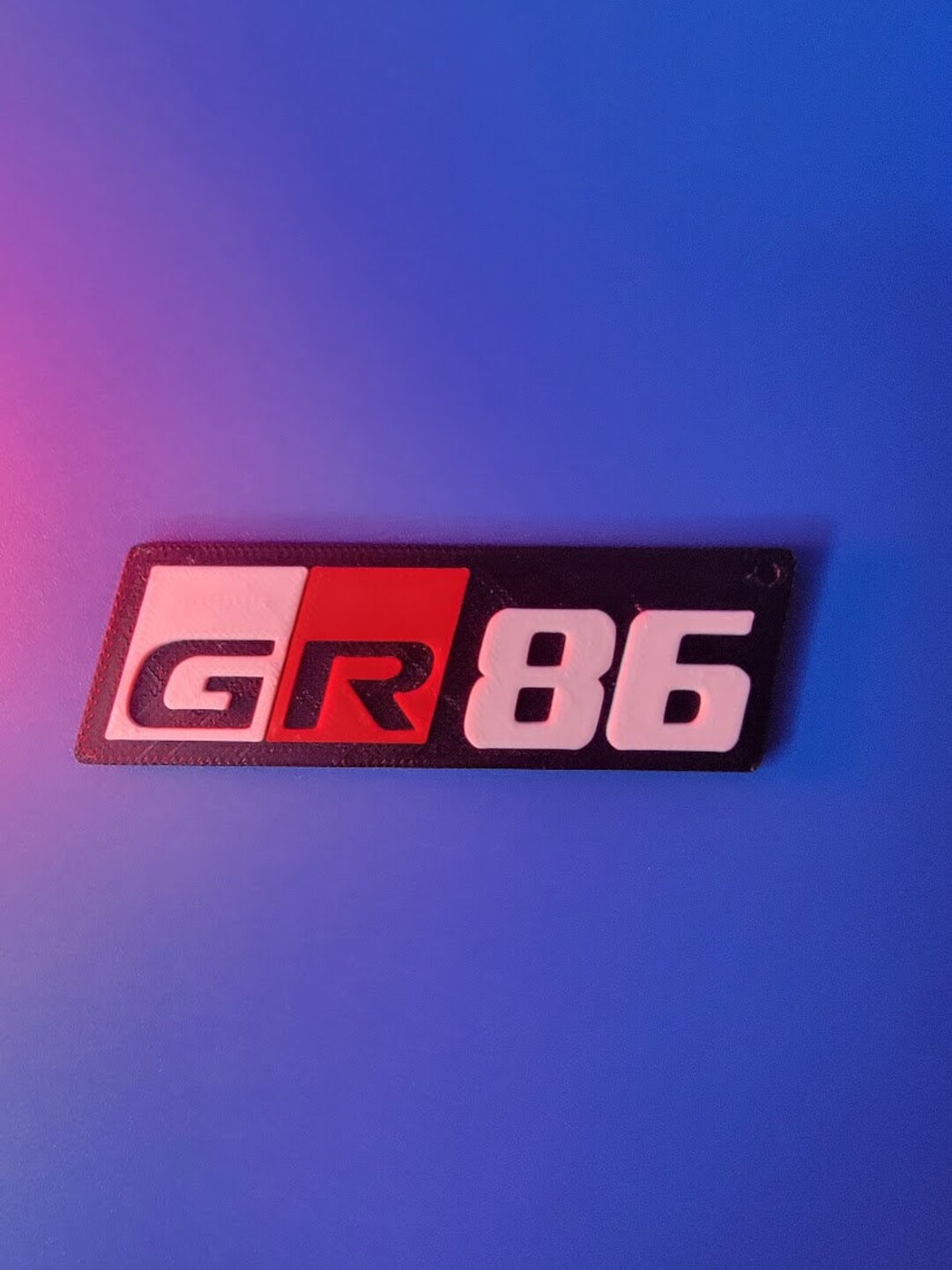 Toyota GR-86 Keychain, Carbon Fiber Designed Backed. - Etsy