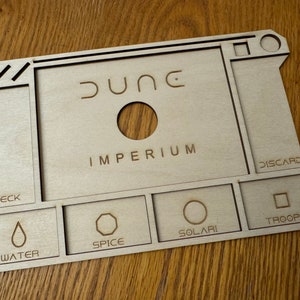 Dune Imperium Boardgame Player's Board, Dune Laser Cut Player Board ...