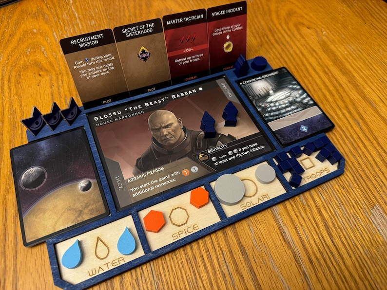 Dune Imperium Boardgame Player's Board, Dune Laser Cut Player Board ...