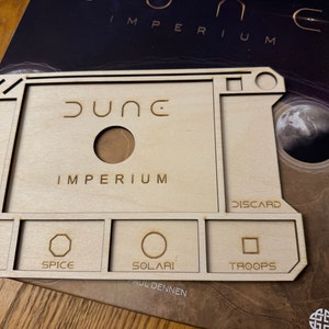Dune Imperium Boardgame Player's Board, Dune Laser Cut Player Board ...
