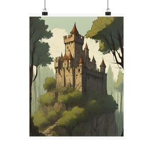 Wall Art, Home Decor, Unframed Poster, Medieval Castle . - Etsy