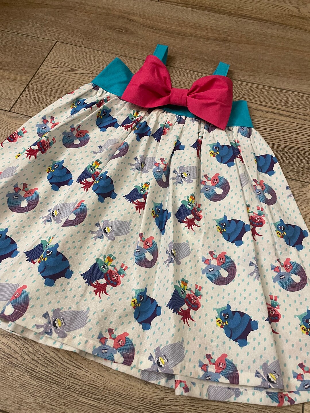 Trolls Dress, Trolls Bow Dress - Etsy