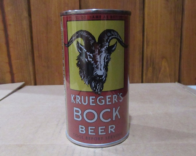 1st US Beer Can, 1933 Baldie Krueger's Bock Beer 12 FL OZ Straight ...