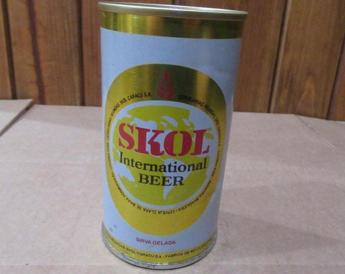 1960's SKOL International Beer 355 Ml Straight Steel Beer Can Bottom ...