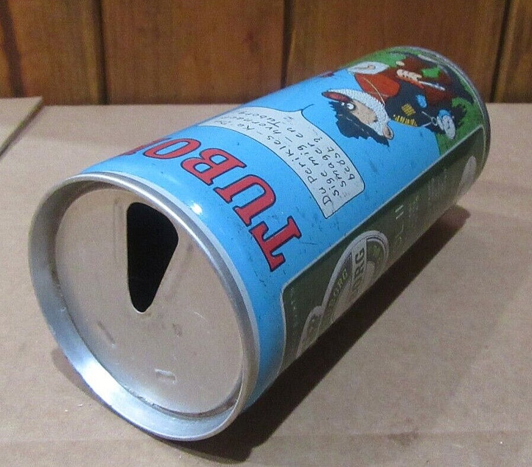 1981 Tuborg Pilsner Beer 15.5 FL OZ Crimped Steel Pull Tab Beer Can Top ...