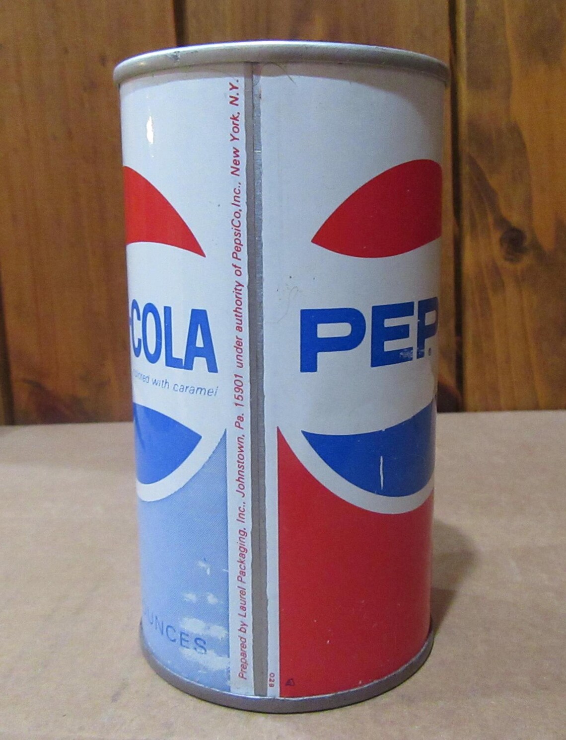 1970's Pepsi-cola Pepsi Soda 12 OZ Straight Steel Pull Tab Soda Can Top ...
