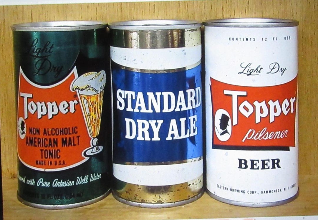 Topper American Malt Tonic - Standard Dry Ale - Topper Pilsner Beer ...