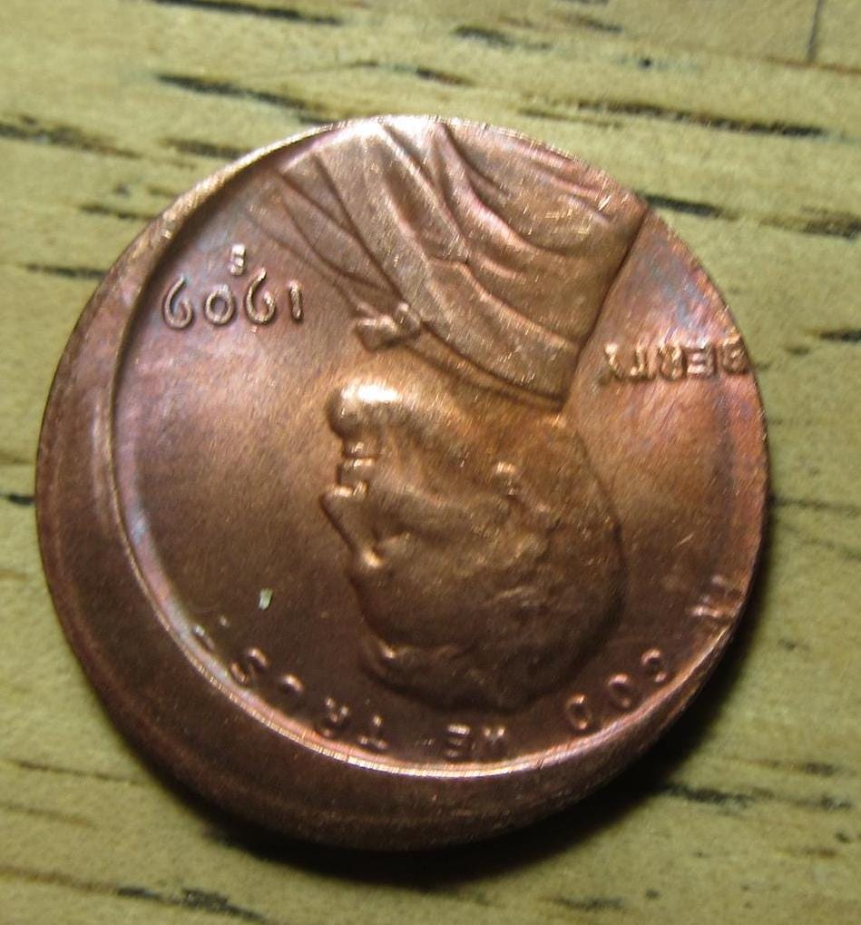 1909 S VDB Lincoln Penny Style Hobo Nickel Coin - Error Replica - Etsy