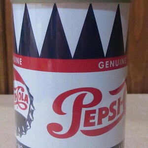 1952 Third Made Pepsi Cola Can NOVELTY / REPLICA Cone Top Soda Can ...