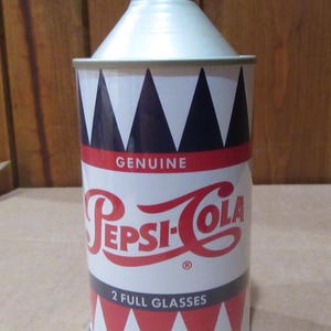 1952 Third Made Pepsi Cola Can NOVELTY / REPLICA Cone Top Soda Can ...