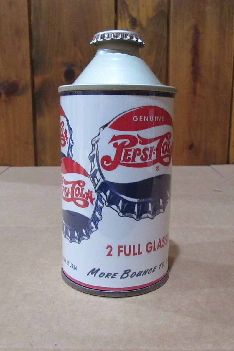 1948 First Made Pepsi Cola Can With the Cap NOVELTY / REPLICA Cone Top ...