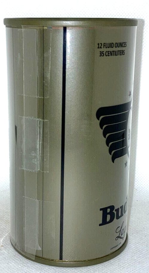 1944 World War II WW2 Budweiser Olive Drab 12oz Beer Can Plastic Label ...