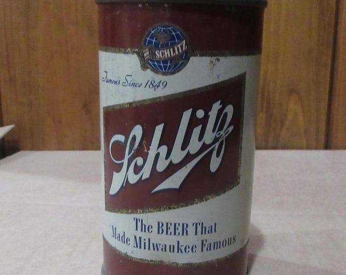 1949 Schlitz Beer Can: Milwaukee Famous, Flat Top Steel Can - Etsy