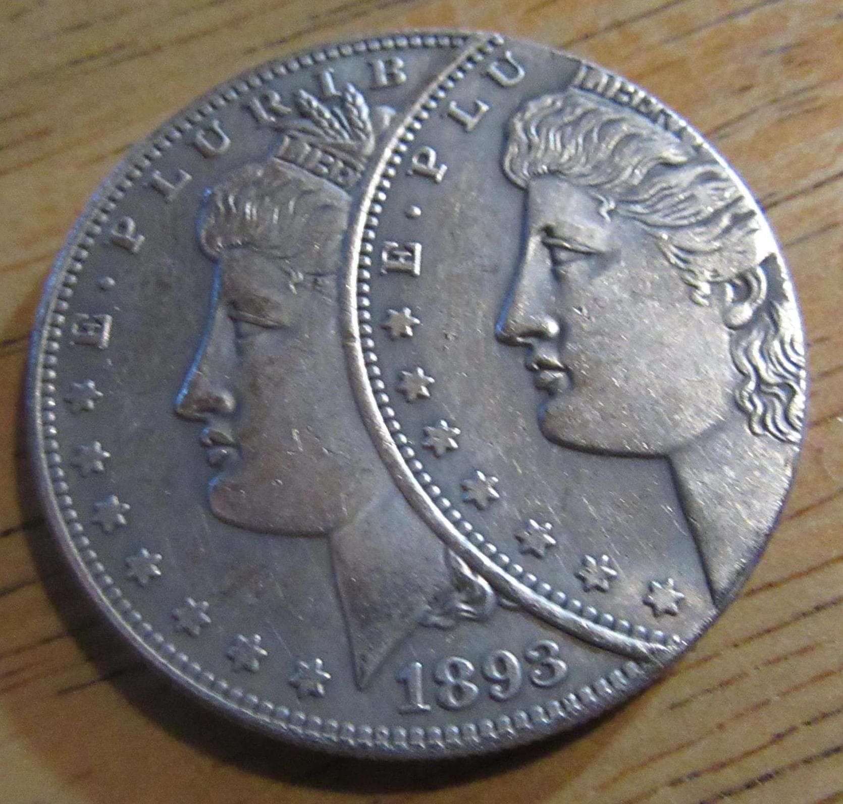 1893 S Error Double Strike U.S. Morgan Dollar Style Coin Hobo Nickel ...