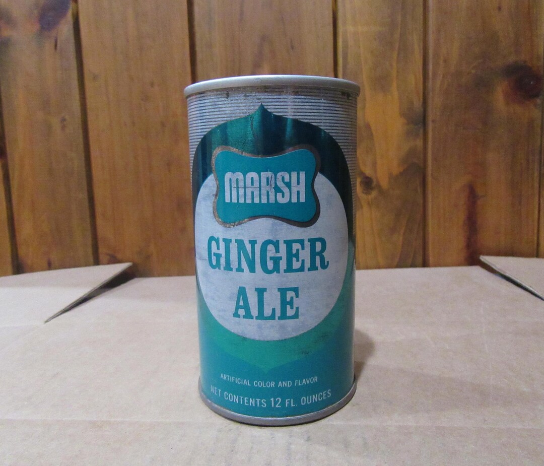 1971 Marsh Ginger Ale Soda Can, Yorktown Indiana, Steel Pull Tab - Etsy