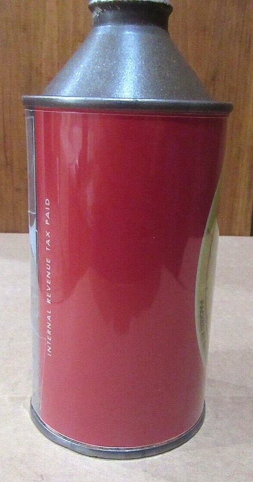 1940's Red Fox Ale Beer 12 FL OZ Straight Steel Cone Top Beer Can Come ...