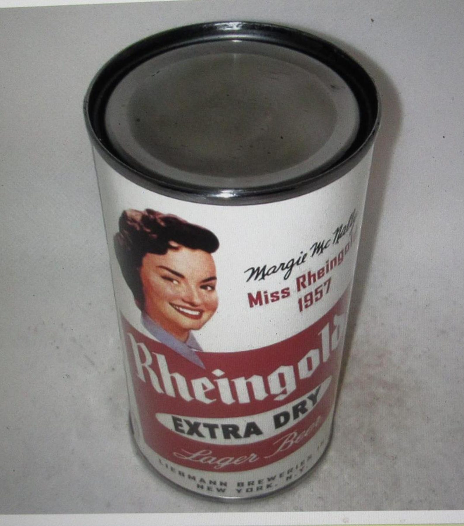 Margie Nally 1957 Miss Rheingold Extra Dry Lager Beer 12 FL OZ Straight ...