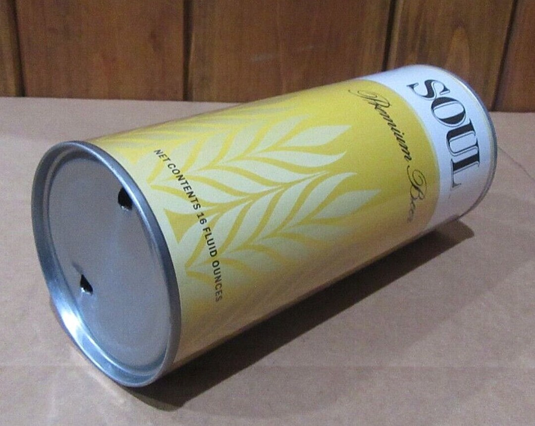 1960's Soul Mellow Yellow Premium Beer 16 FL OZ Straight Steel Beer Can ...