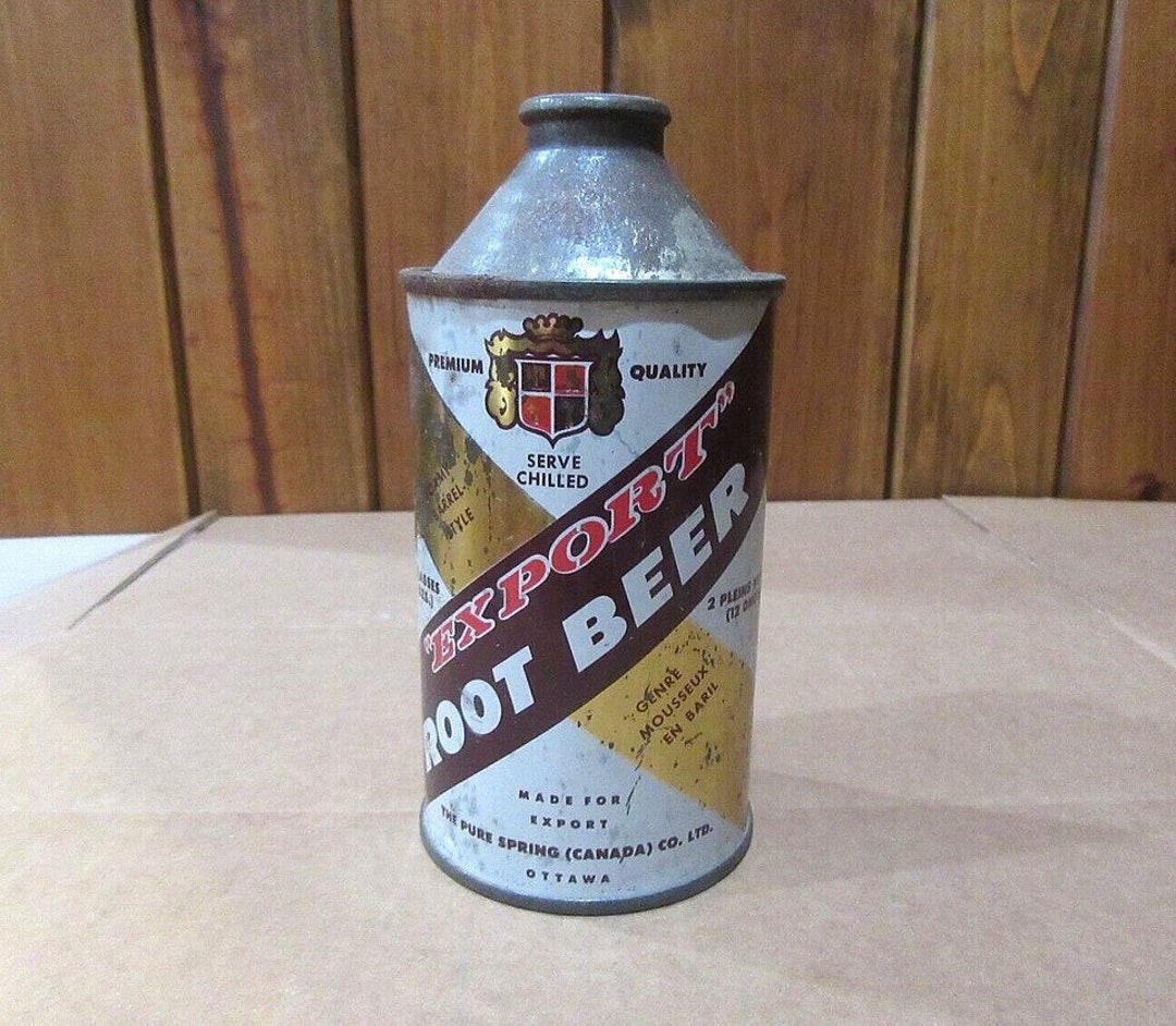 Vintage 1950's Canada's Pure Spring Export Root Beer 12 FL OZ Straight ...
