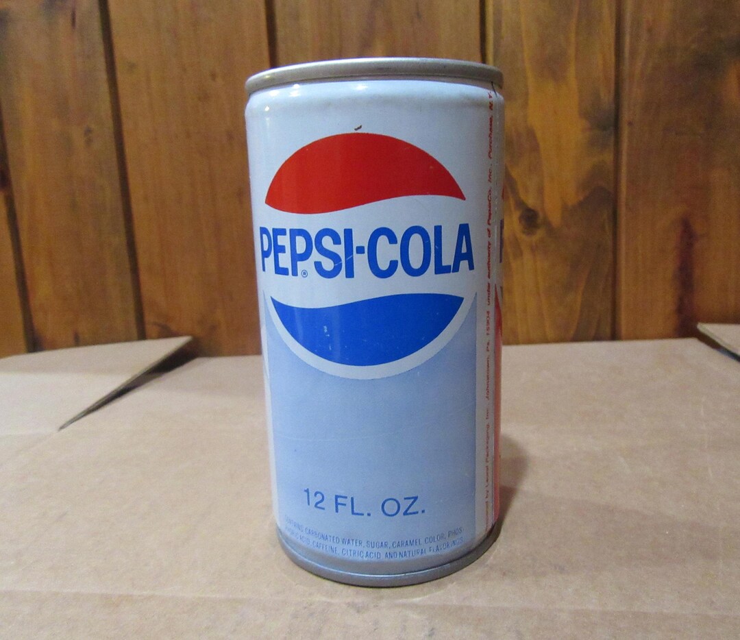 1970's Pepsi-cola Pepsi Soda 12 OZ Crimped Steel Pull Tab Soda Can Top ...