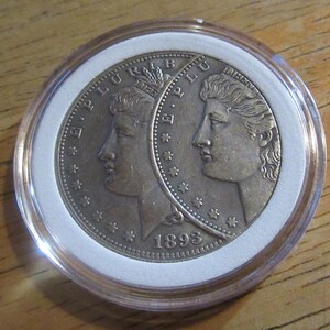 1893 S Error Double Strike U.S. Morgan Dollar Style Coin Hobo Nickel ...