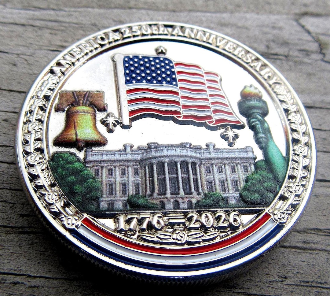 250th Anniversary USA Commemorative Coin – 3D Raised Only One on Etsy ...