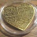 Blue Roses Gold Plated Heart Coin: Collectible Souvenir - Etsy