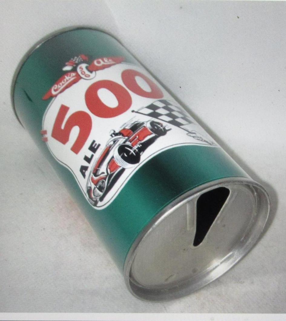 1940's Cook's 500 Ale Beer 12 FL OZ Straight Steel Flat Top Beer Can ...