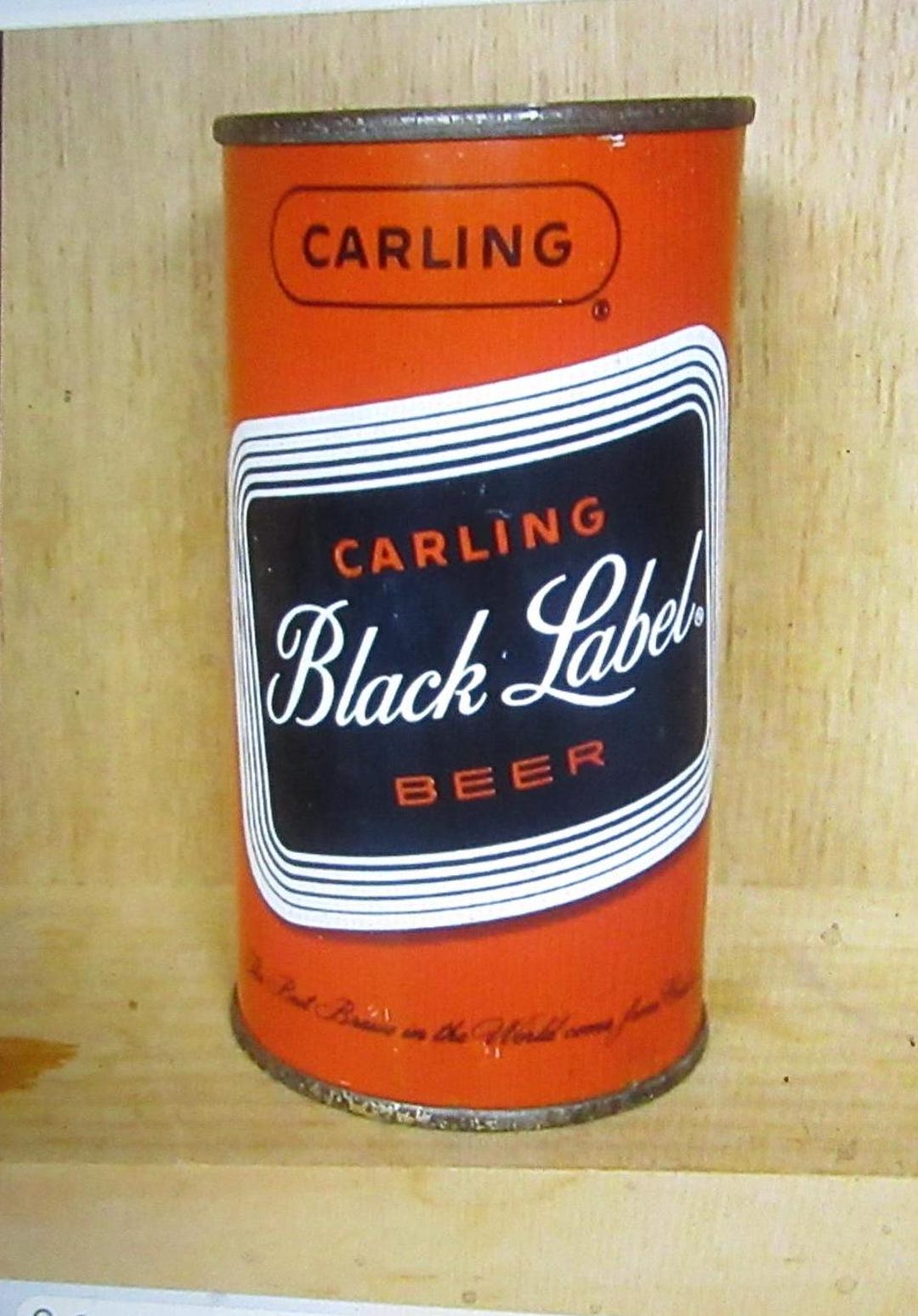 1950's Carling Black Label Beer Flat Top Can Brewed in NATICK ...