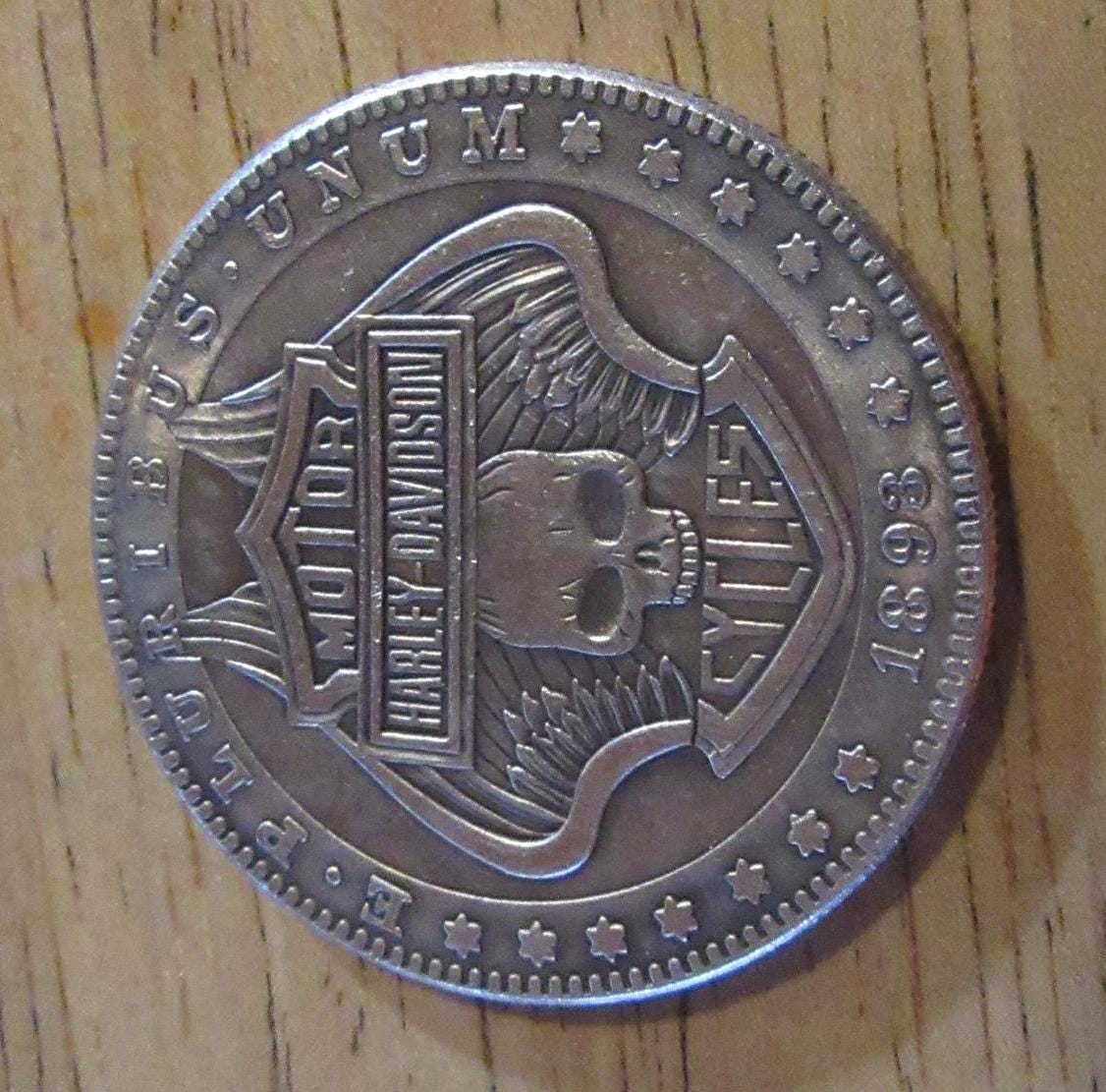 3 Different Harley Davidson Motorcycle Biker Coins for One Price US ...