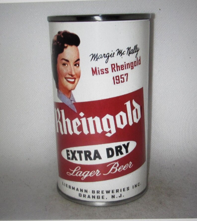 Margie Nally 1957 Miss Rheingold Extra Dry Lager Beer 12 FL OZ Straight ...