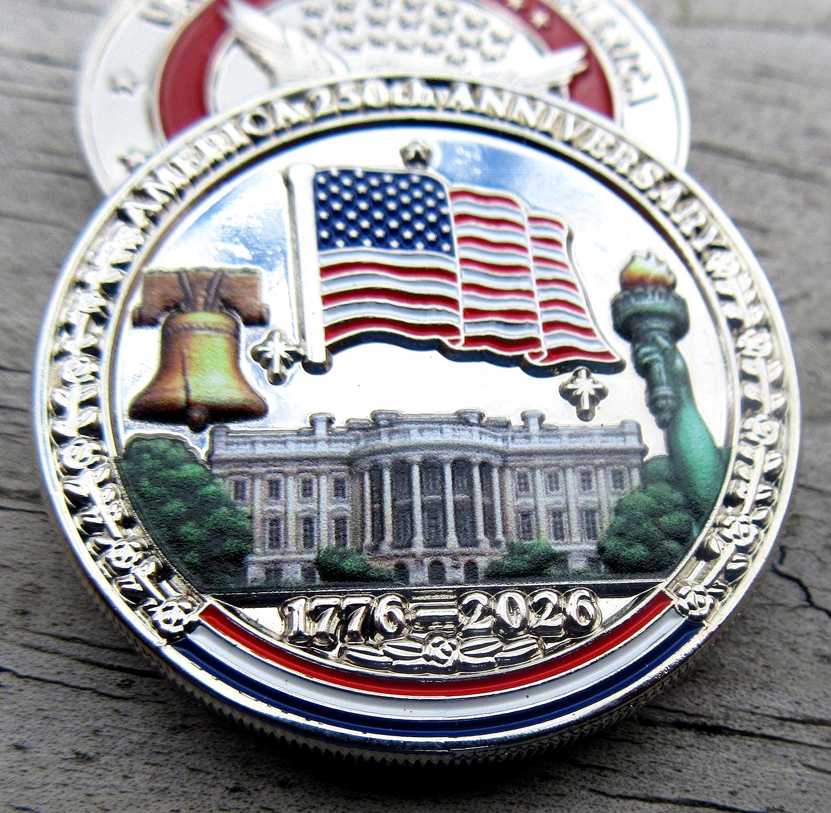 250th Anniversary USA Commemorative Coin – 3D Raised Only One on Etsy ...