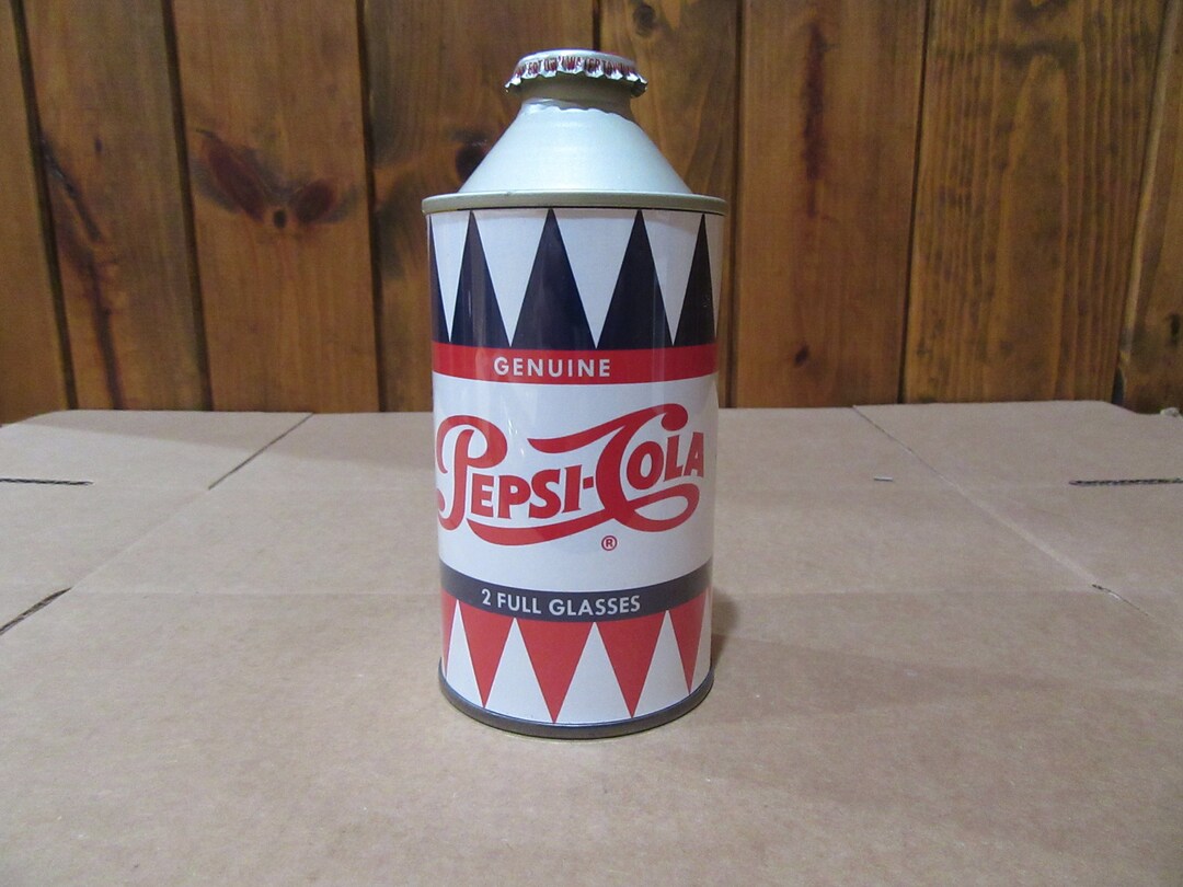 1952 Third Made Pepsi Cola Can NOVELTY / REPLICA Cone Top Soda Can With ...