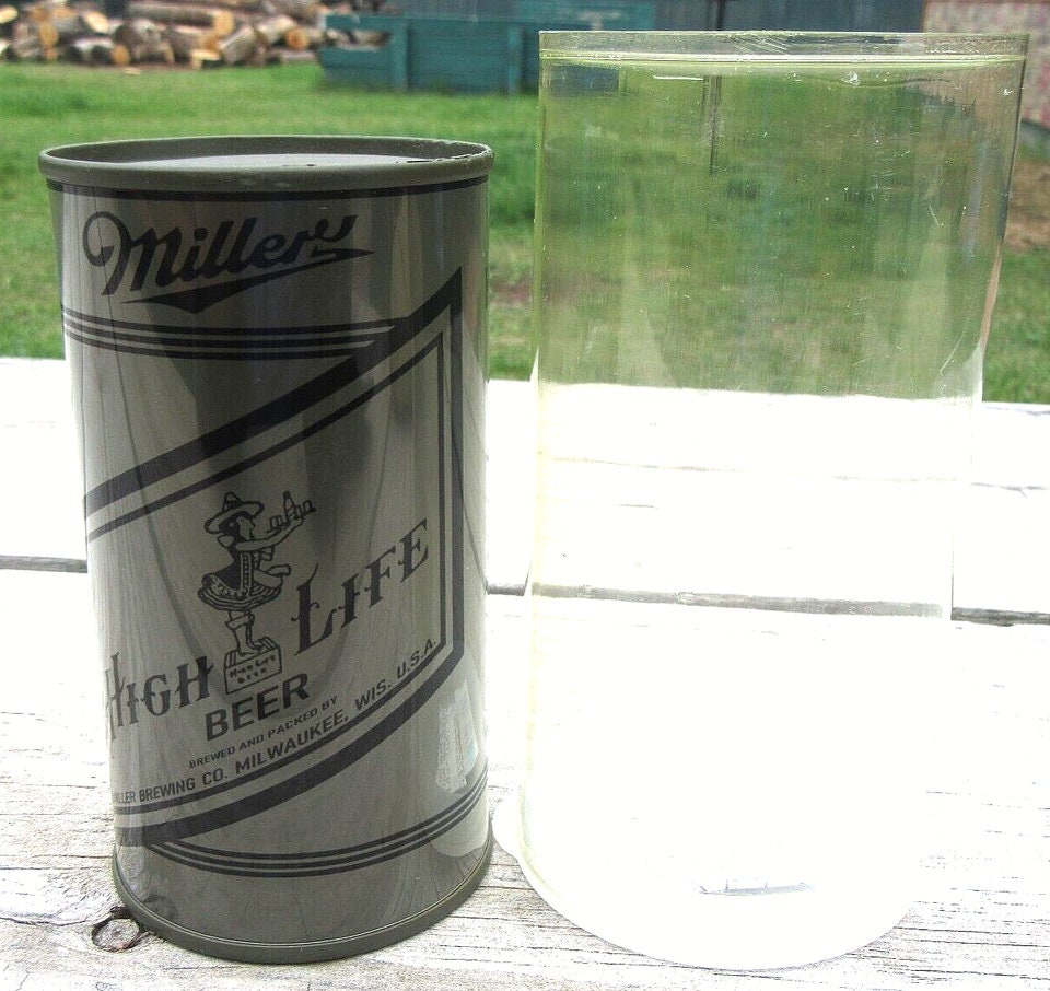 1944 World War II WW2 Miller High Life Olive Drab 12oz Beer Can REPLICA ...