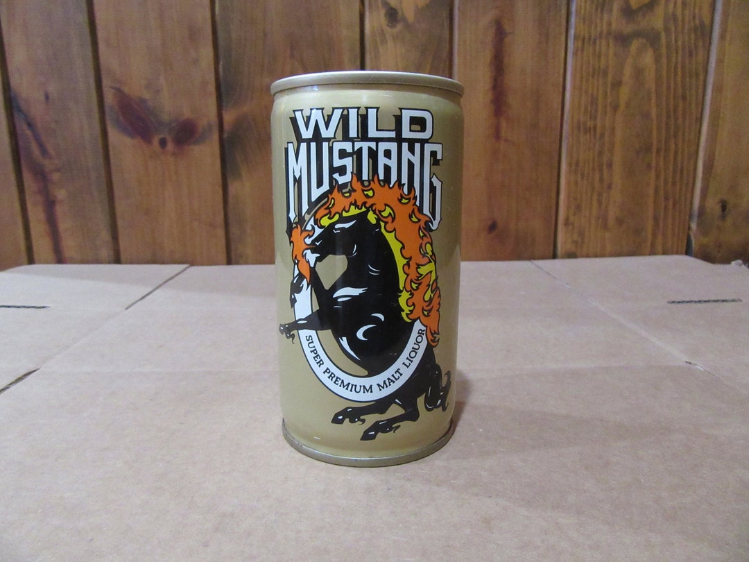 Vintage Clean 1970's Wild Mustang Super Premium Malt Liquor 12oz ...