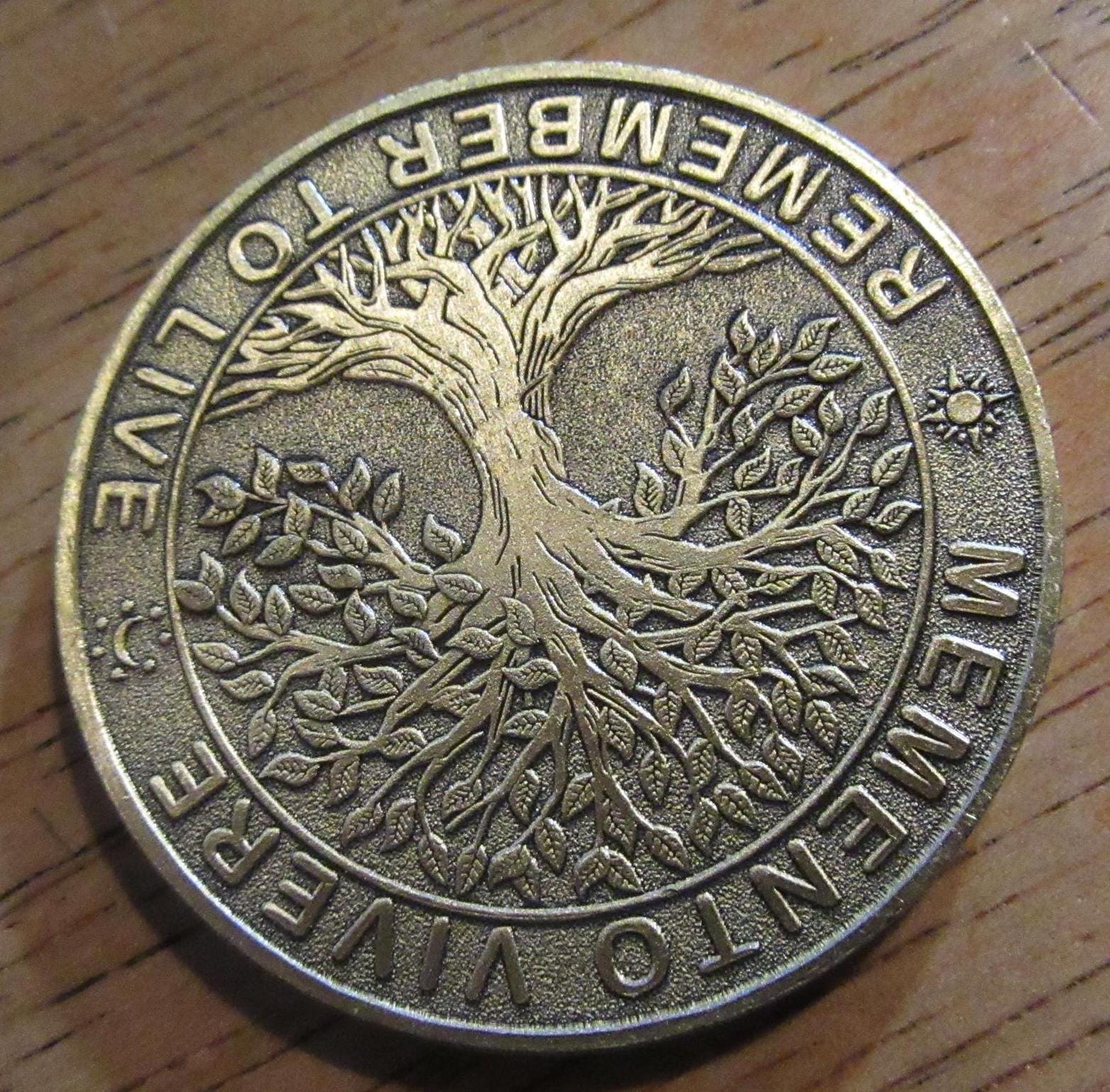 Skulls Memento Mori Challenge Coin: Elevate Your Daily Stoic Practice ...