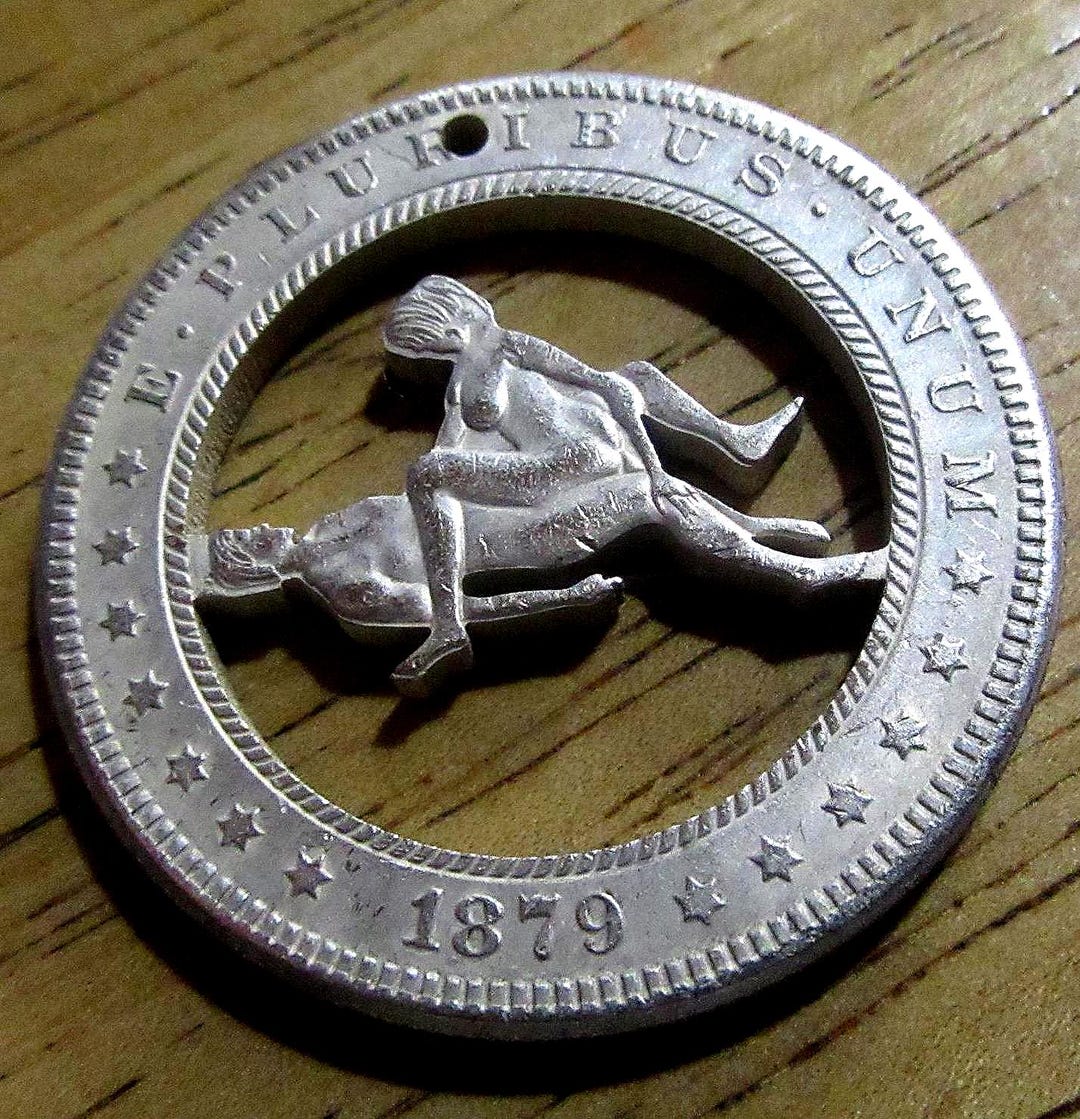 Handcraft 1879-CC Sexy Couple - U.S. Morgan Dollar Style Coin - Hobo ...