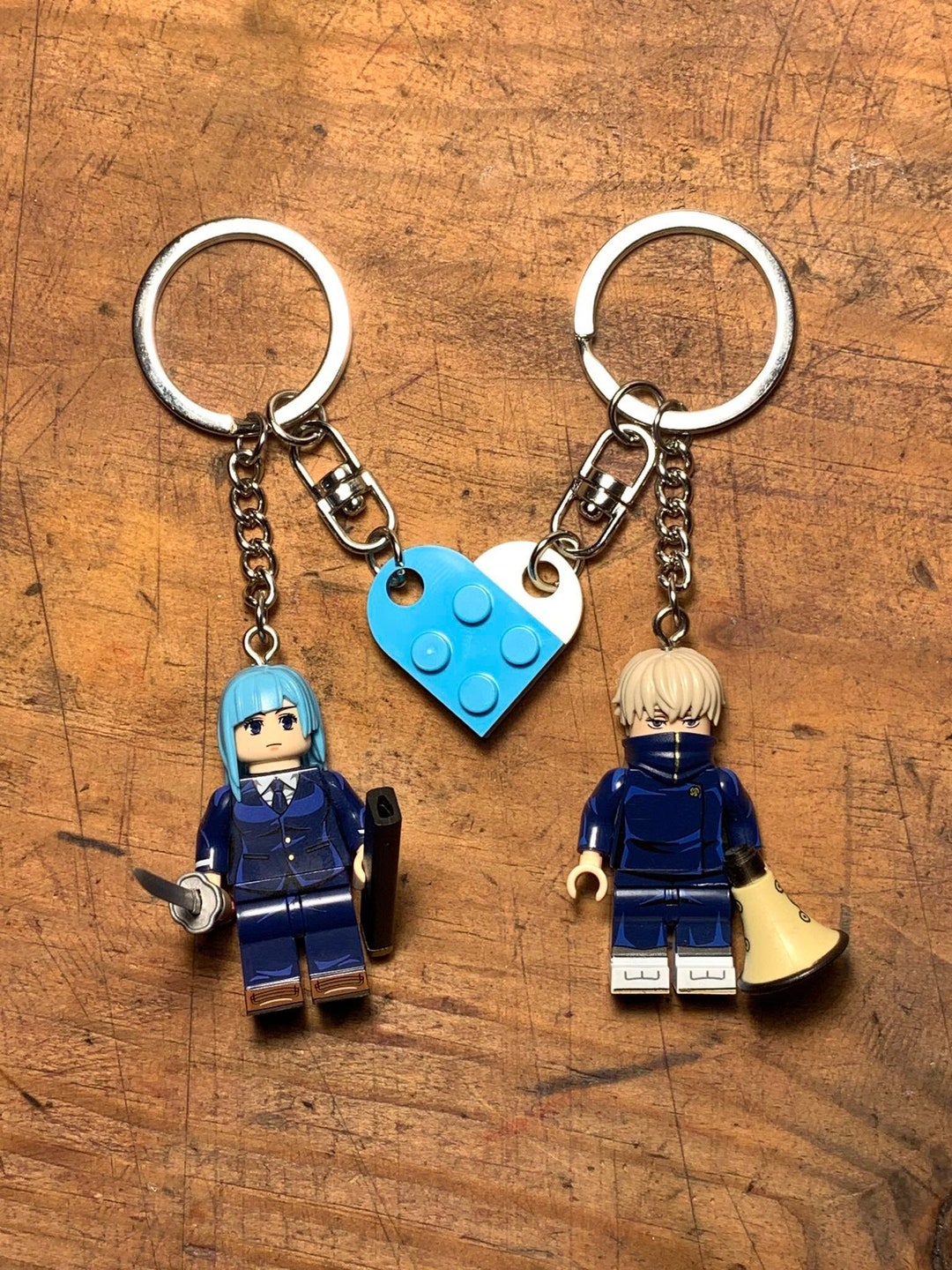 Jujutsu Anime Handmade Minifigure Keychain Set Miwa Inumaki Custom ...
