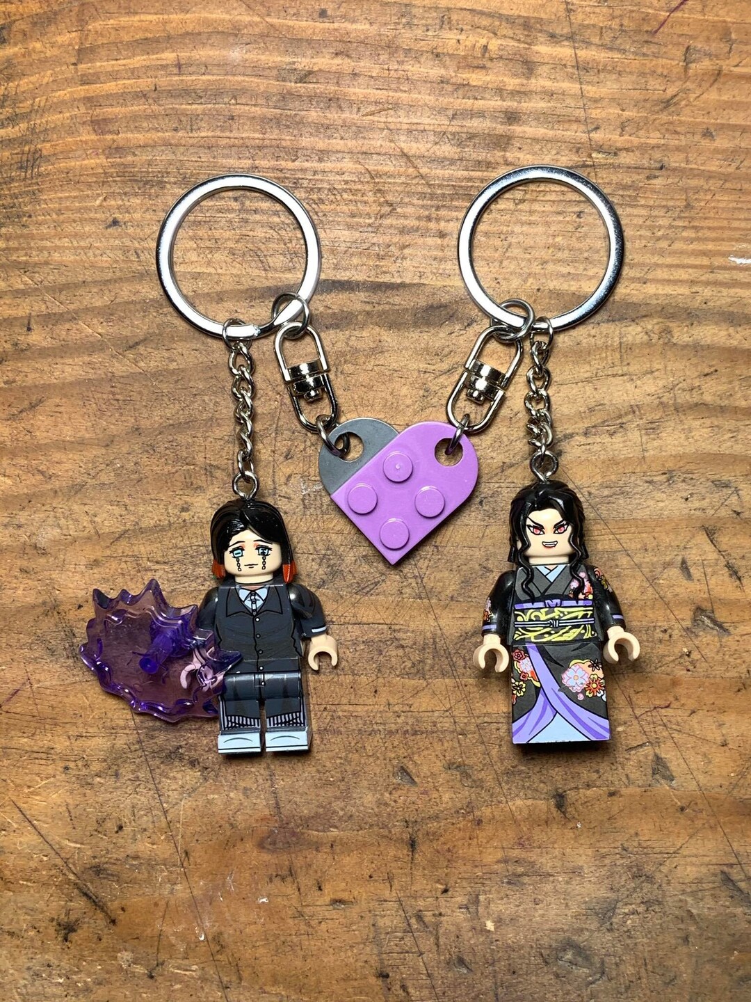 Demo Slay Anime Keychain Set Muza Hanteng Anime Inspired Minifigure ...