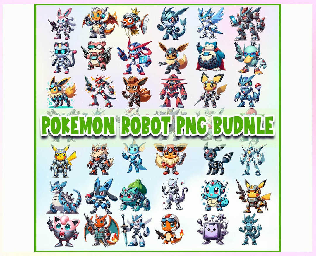 Pokemon Robot Png, Commercial Use, Digital Download, Printable, T-shirt ...
