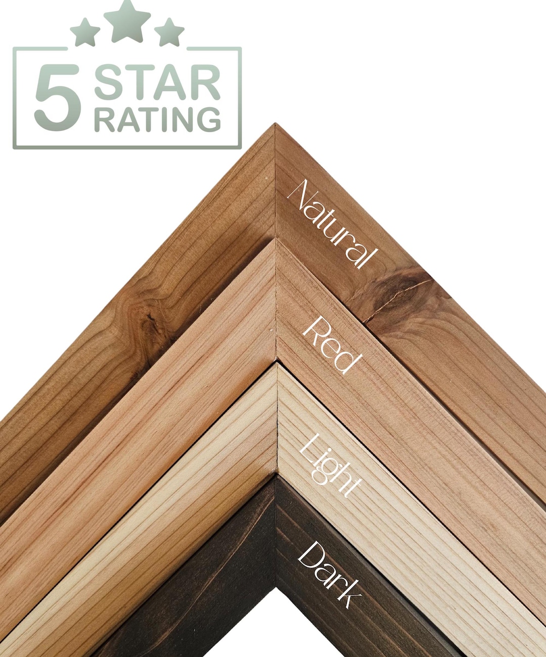 Handmade Cedar Wood Picture Frame: Rustic Home Decor - Etsy