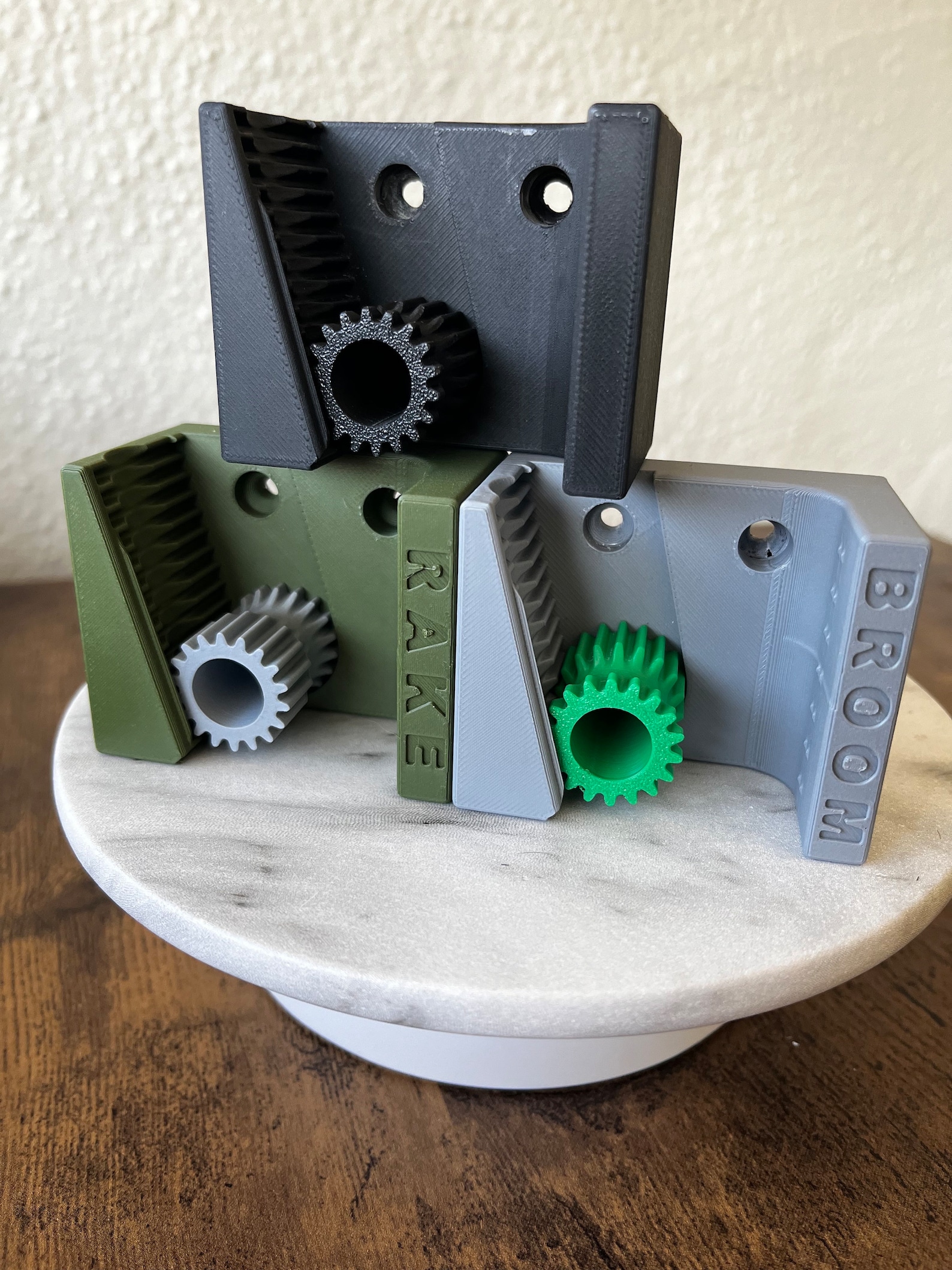 Wall Mounted Gravity Broom Holder: Custom Engraved Organizer - Etsy