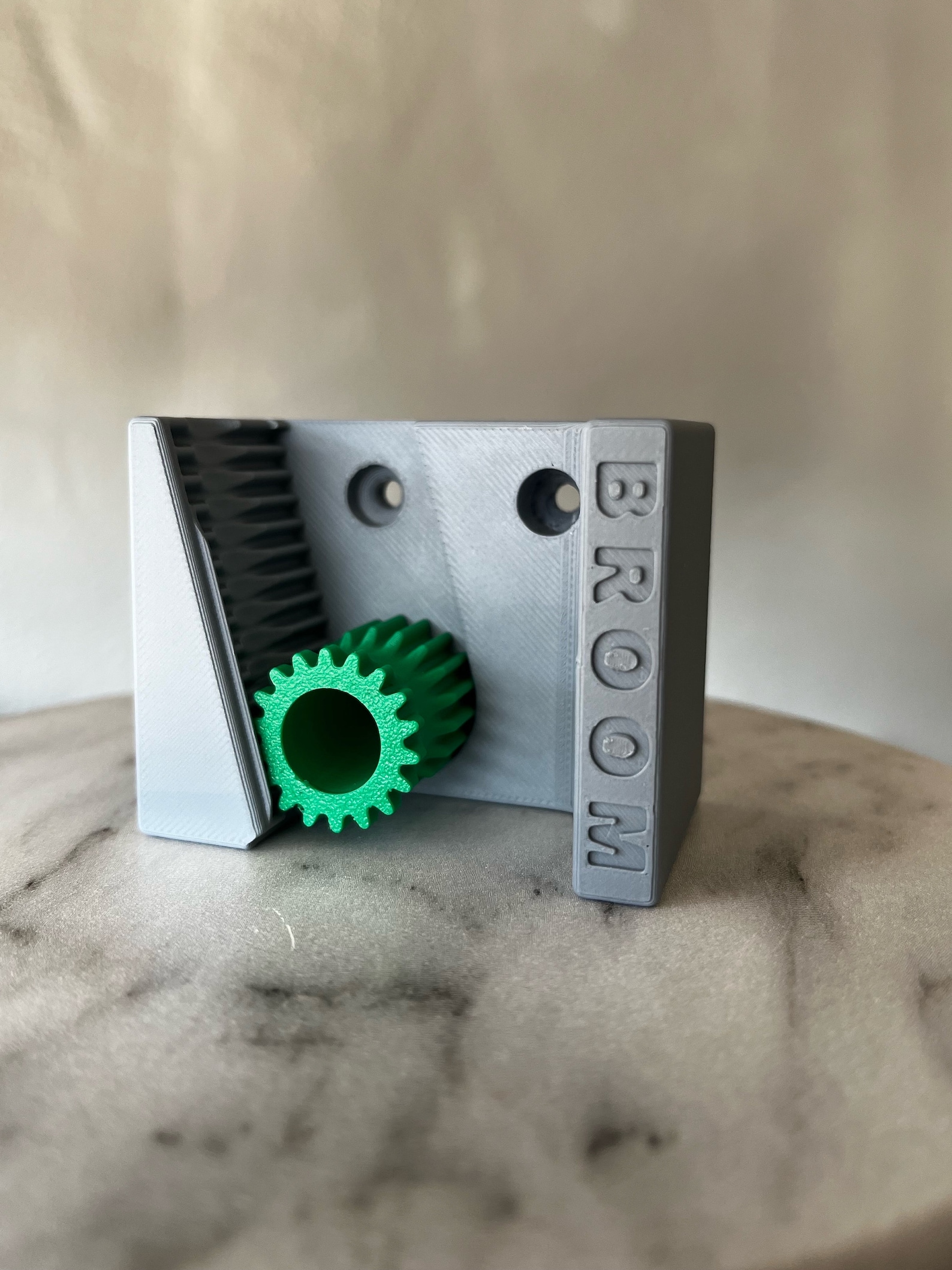 Wall Mounted Gravity Broom Holder: Custom Engraved Organizer - Etsy