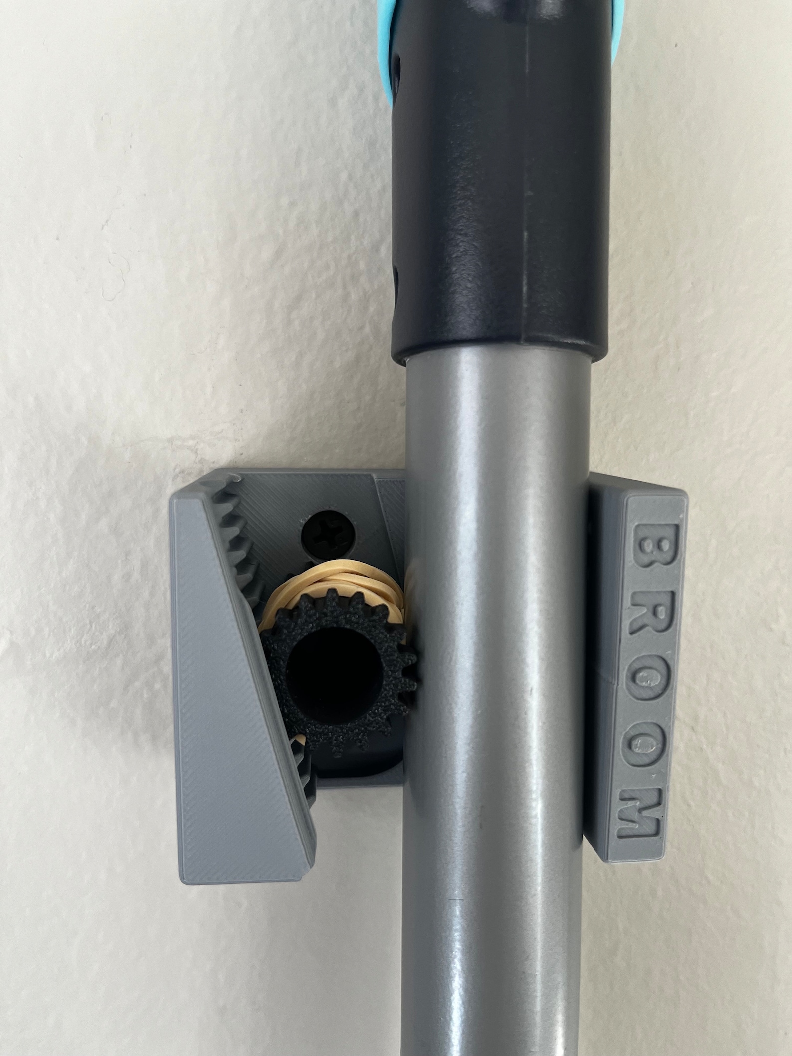 Wall Mounted Gravity Broom Holder: Custom Engraved Organizer - Etsy